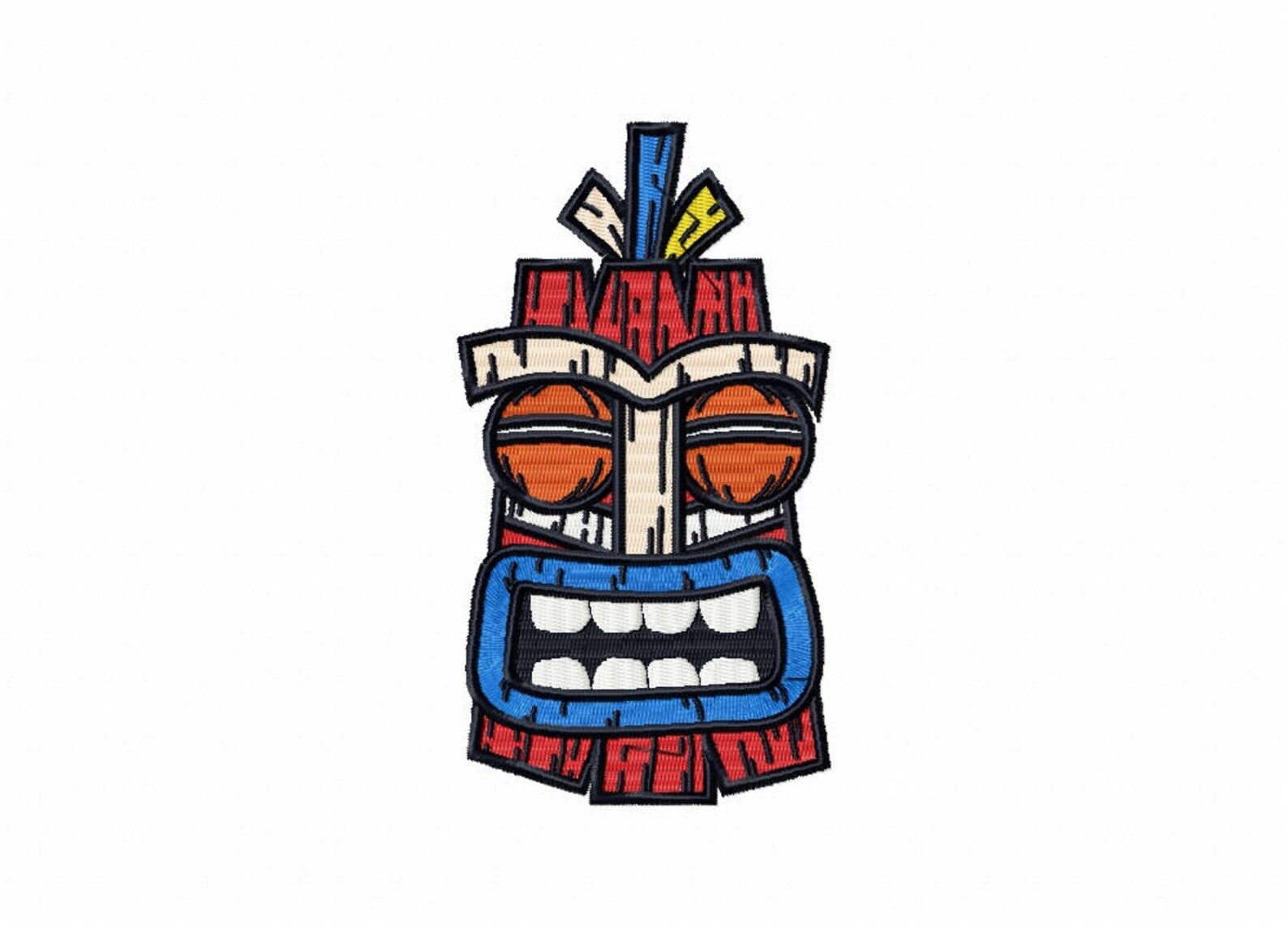 Machine Embroidery Designs Luau Mask Collection 8 | Etsy