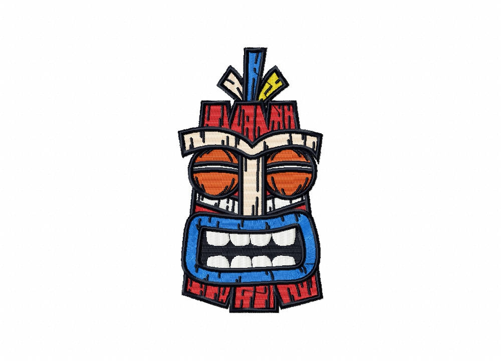 Machine Embroidery Designs Luau Mask Collection 8 | Etsy