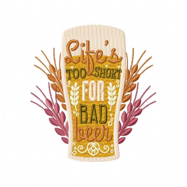 Beer Embroidery Designs - Etsy