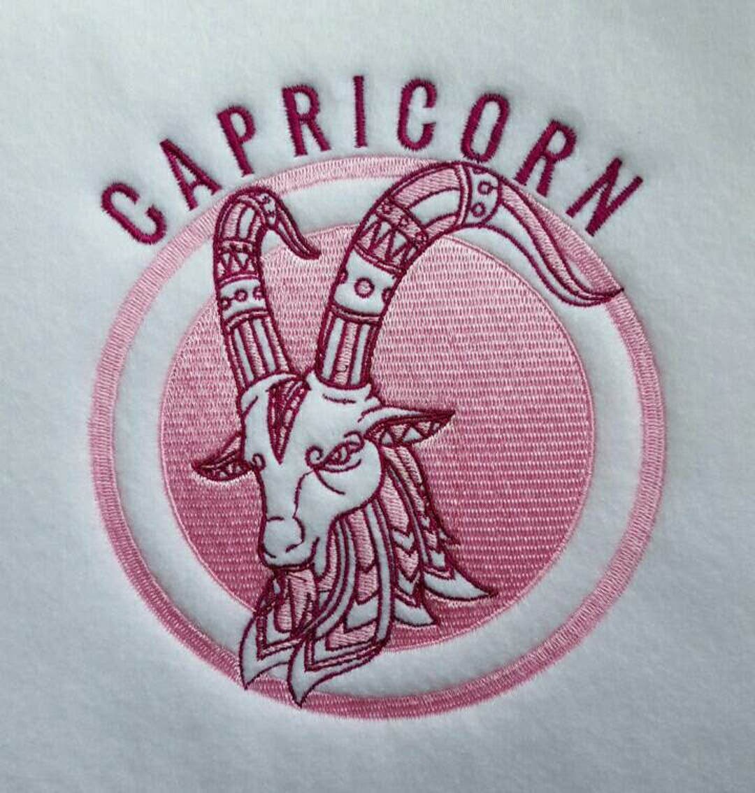 Machine Embroidery Design - Capricorn Horoscope - Zodiac Collection #07 ...
