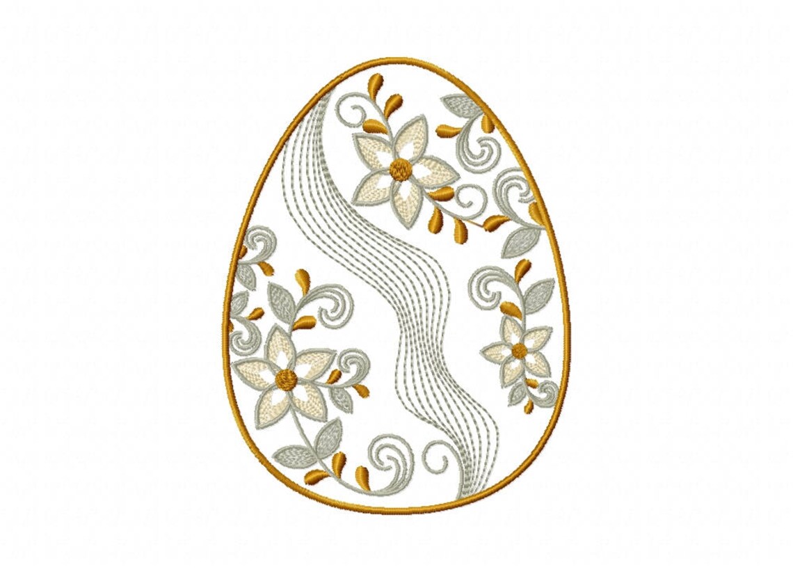 Machine Embroidery Designs Easter Egg Collection of 6 - Etsy