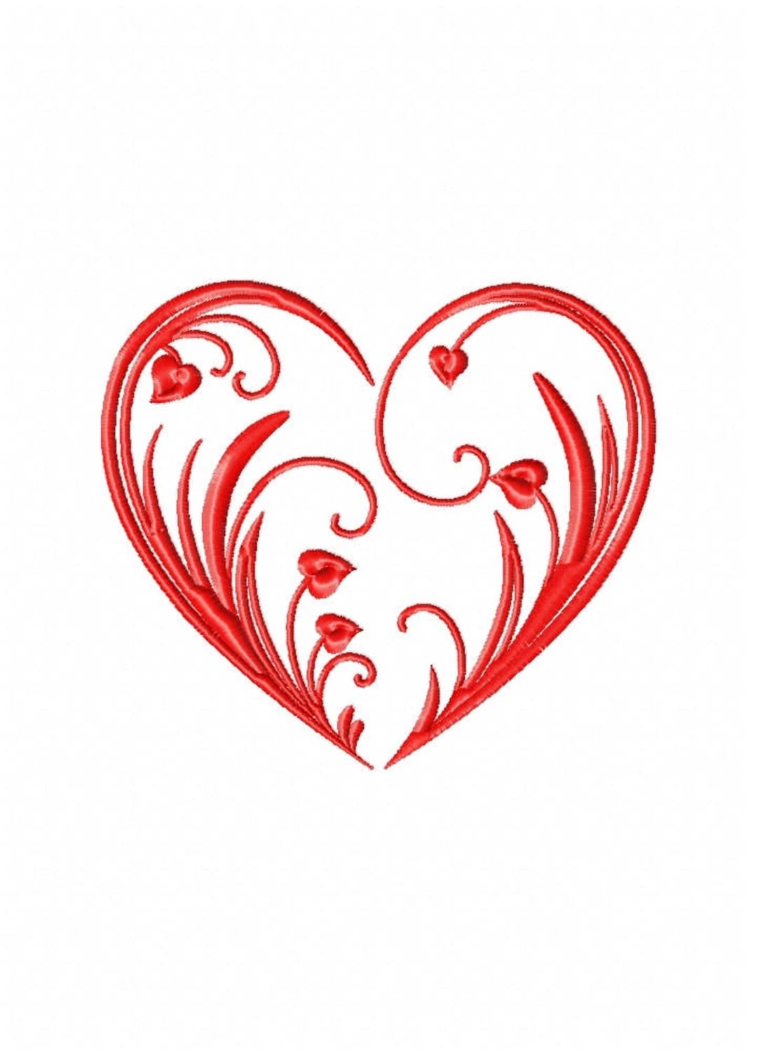 Valentines Hearts Typography Collection #01 Machine Embroidery Design ...