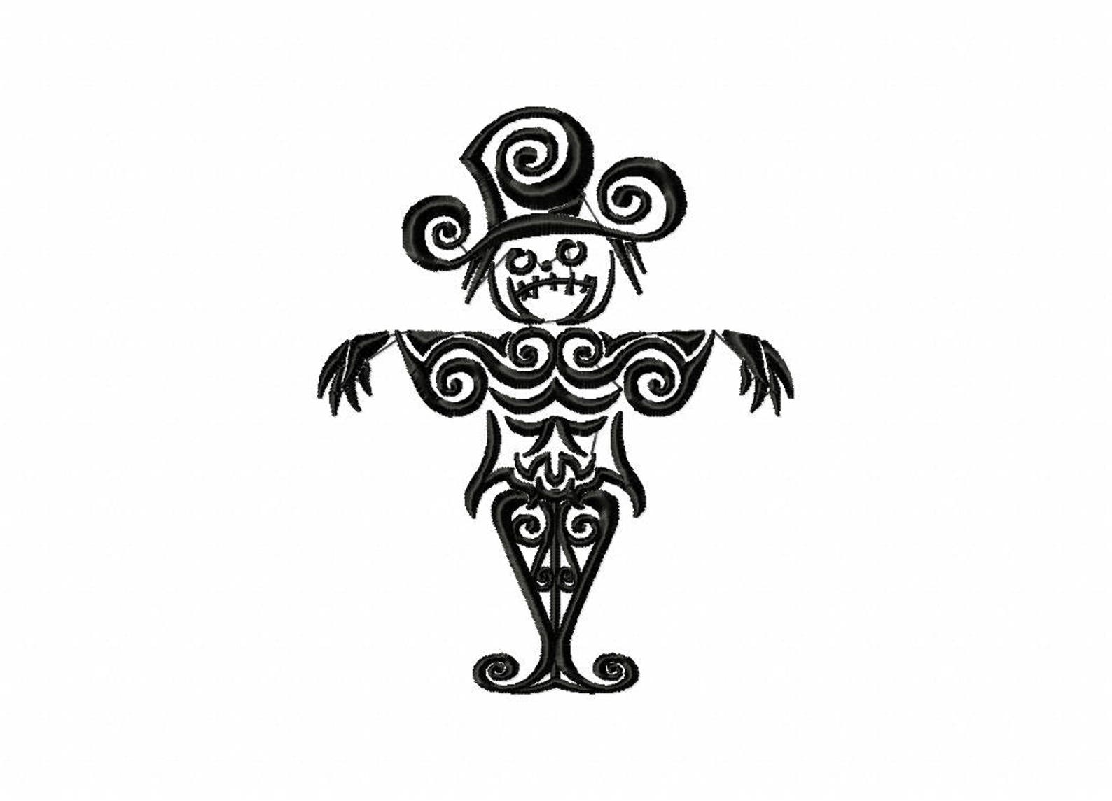 Machine Embroidery Designs - Tribal Tattoo Halloween Collection 7 - Etsy