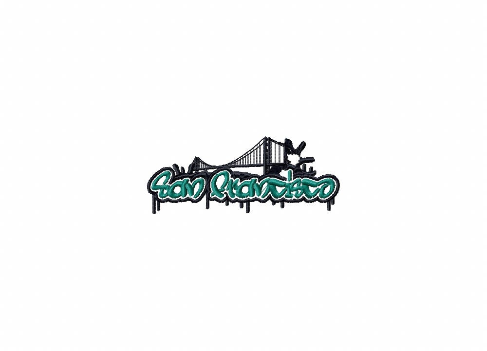 Geography Graffiti Collection of 11 Machine Embroidery Designs - Five ...