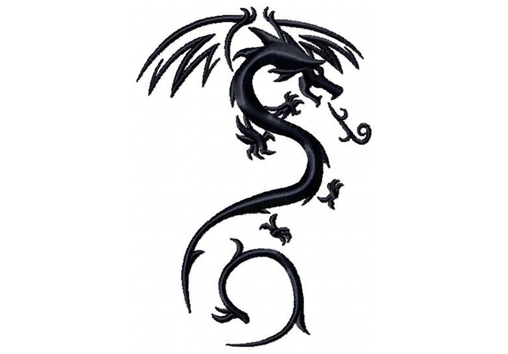 Machine Embroidery Designs - Tribal Dragon Collection of 12 - Etsy