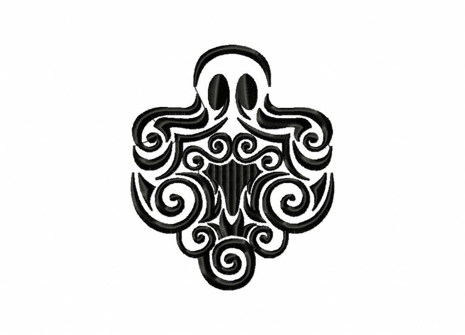 Machine Embroidery Designs - Tribal Tattoo Halloween Collection 7 - Etsy