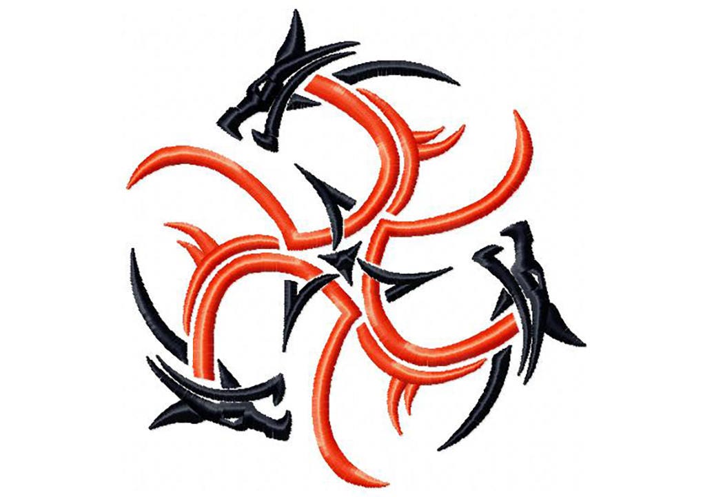Machine Embroidery Designs - Tribal Dragon Collection of 12 - Etsy