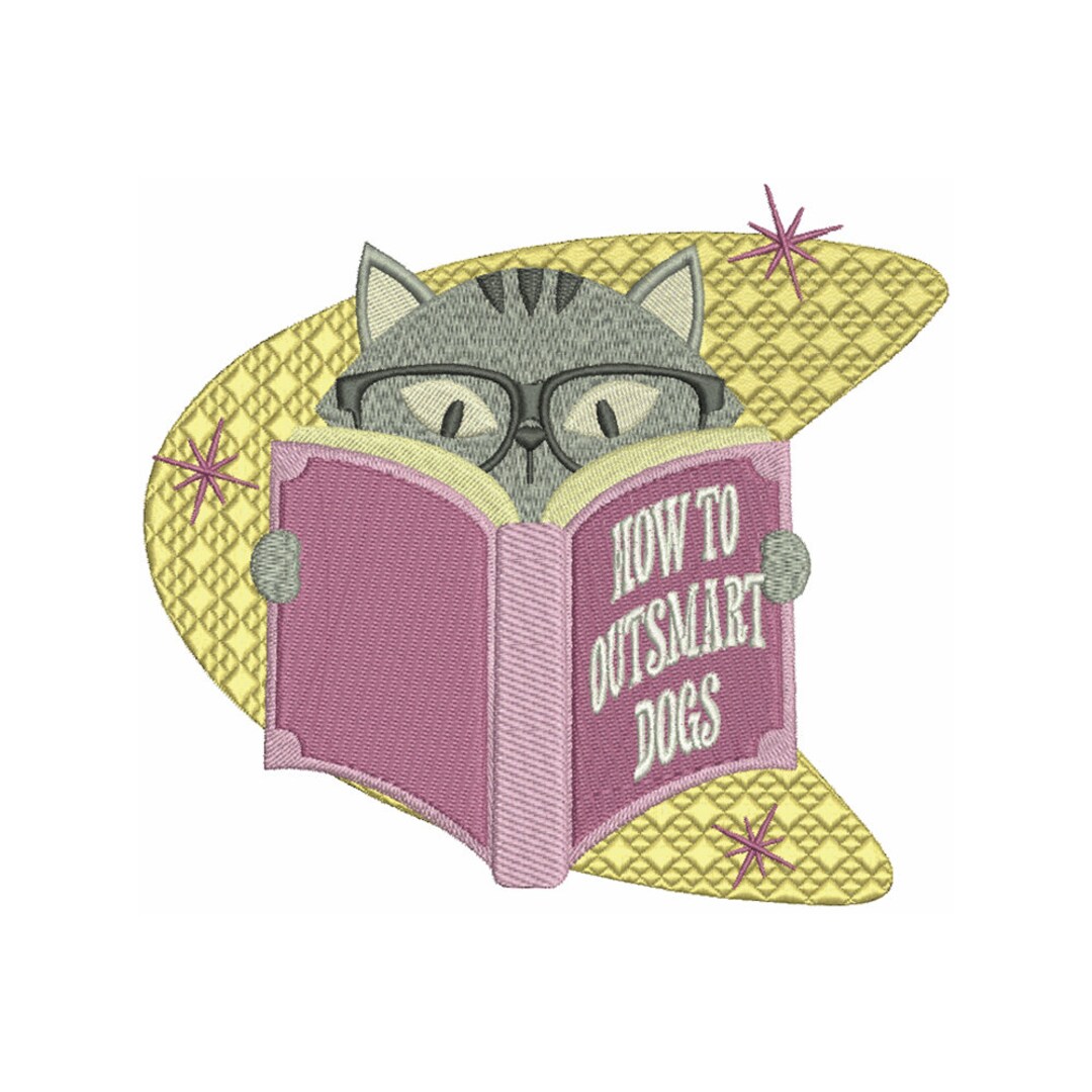 Machine Embroidery Design Cat Lady 06 - Etsy