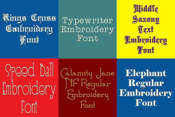 20 Embroidery Fonts Sets Vp3 Letter Embroidery Designs Vp3 Machine ...