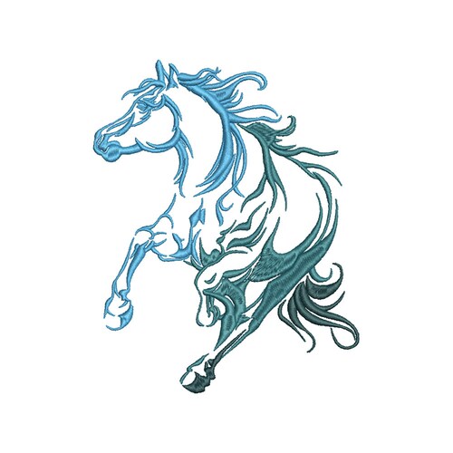 Machine Embroidery Designs Silhouette Horse Collection of 7 - Etsy