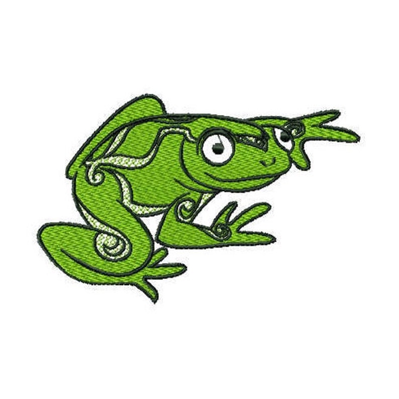 Machine Embroidery Design - Ornamental Frog - Etsy