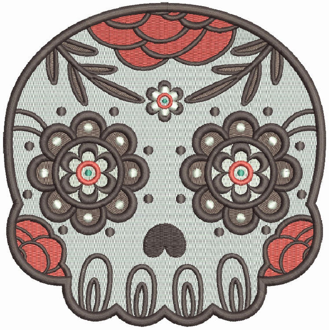 Machine Embroidery Designs Sugar Skull Collection of 8 | Etsy