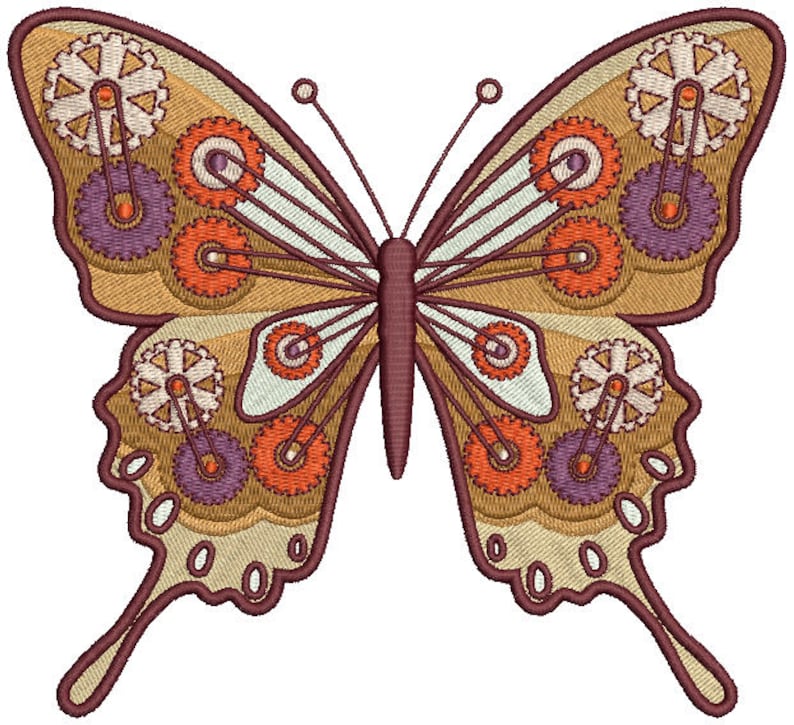 Machine Embroidery Design Steampunk Butterfly Collection - Etsy