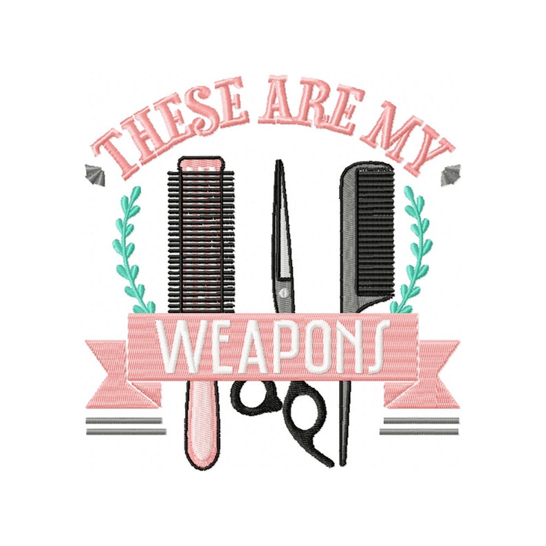 Machine Embroidery Designs Hair Stylist Collection of 8 | Etsy