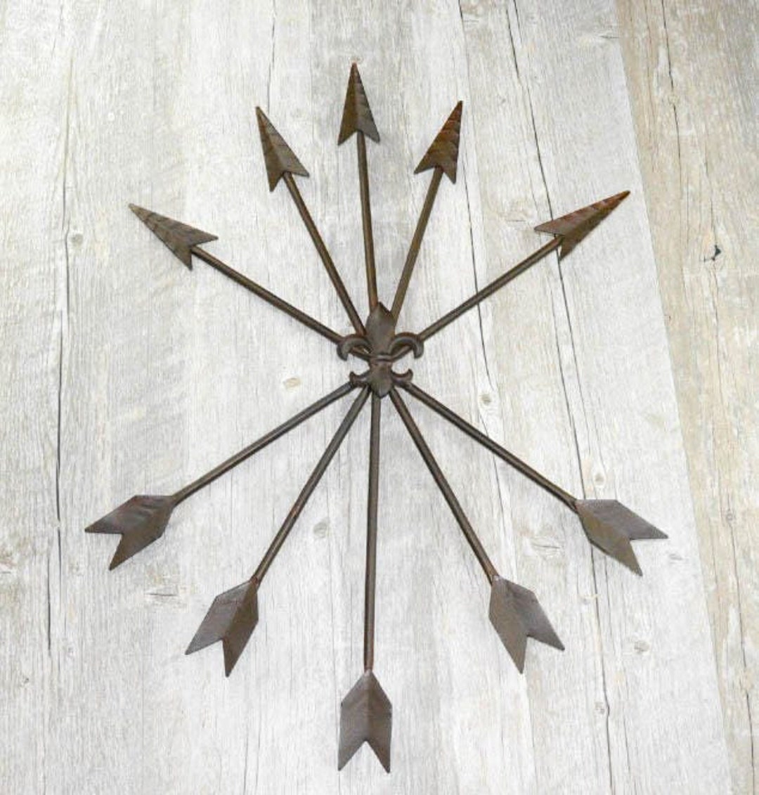 Five Arrow Metal Wall Decor Wall Accent Fleur De Lis - Etsy