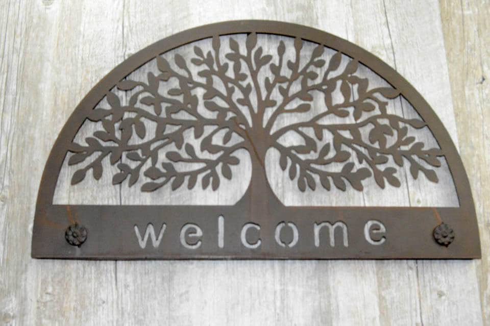 Tree Welcome Sign - Etsy