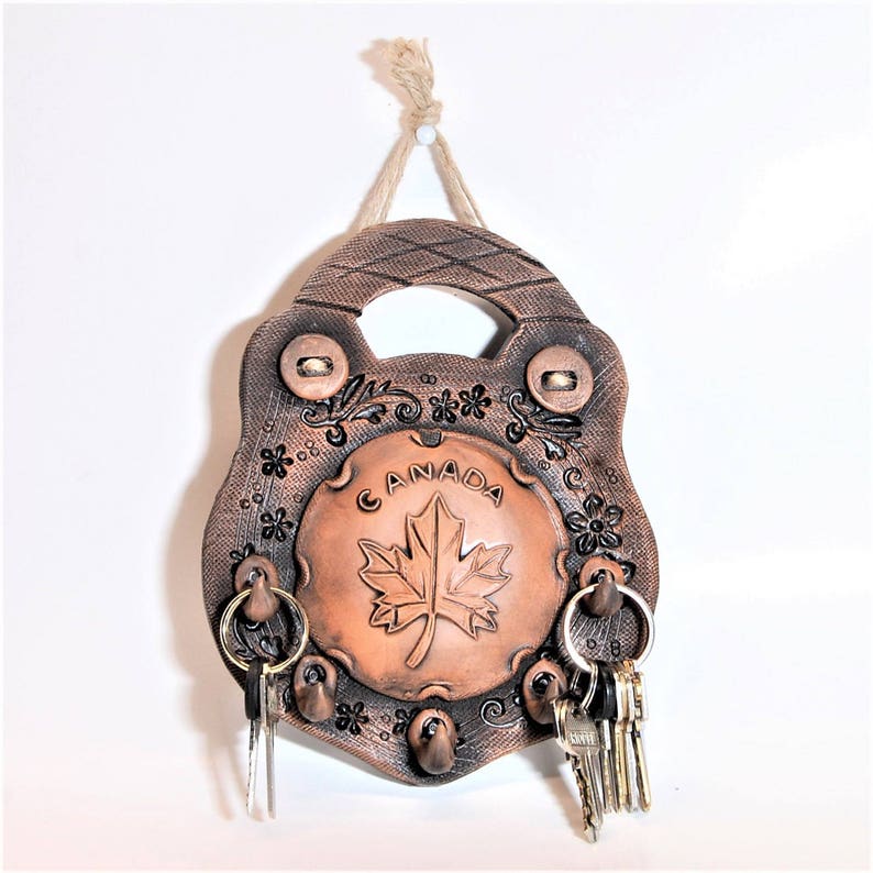 Key Hook.ceramic Key Holder. Key Holders.canada.elk.wall Decor.lock. - Etsy