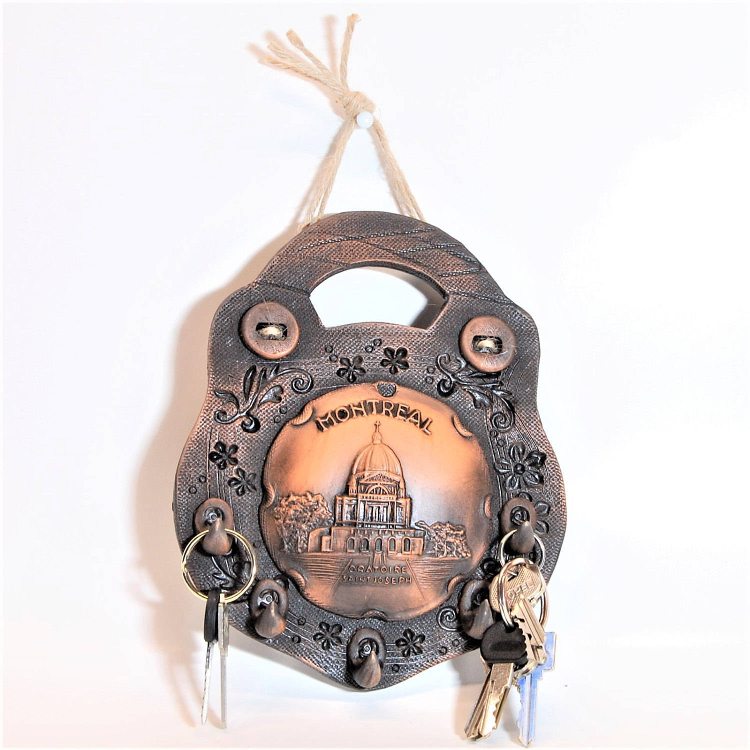 Key Hook.ceramic Key Holder. Key Holders.canada.elk.wall Decor.lock. - Etsy