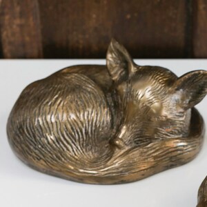 Sleeping Mouse Figurine, Metal Mouse Figurine, Mouse Sculpture ...