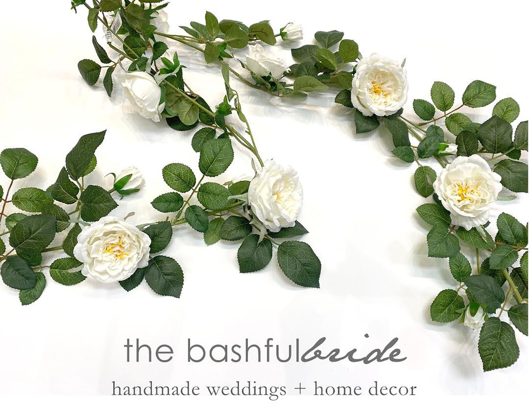 White Rose Garland, Wedding Garland, White Roses, Rose Garland, White ...