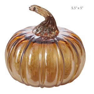Glass Pumpkin and Squash Collection, Small Centerpiece, Fall Decor ...