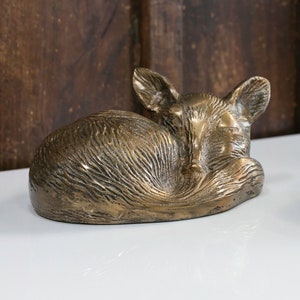 Sleeping Mouse Figurine, Metal Mouse Figurine, Mouse Sculpture ...