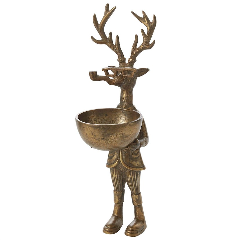 Brass Gold Finish, Animal Candy Dish: Holiday Centerpiece Sculpture - Etsy