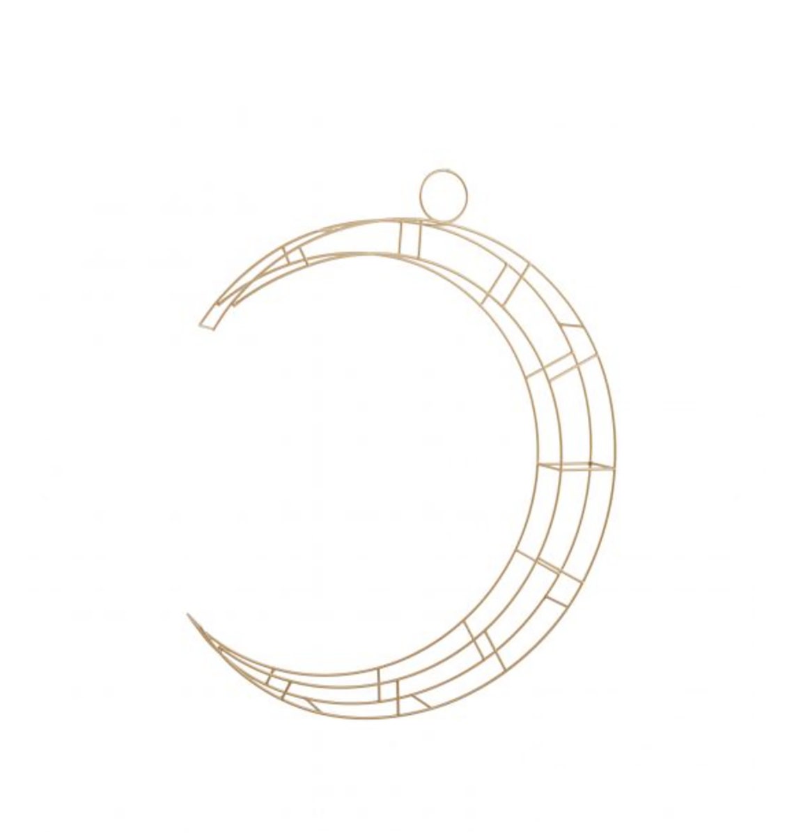 Half Moon Hanging Florals Crescent Moon Half Moon Wedding - Etsy