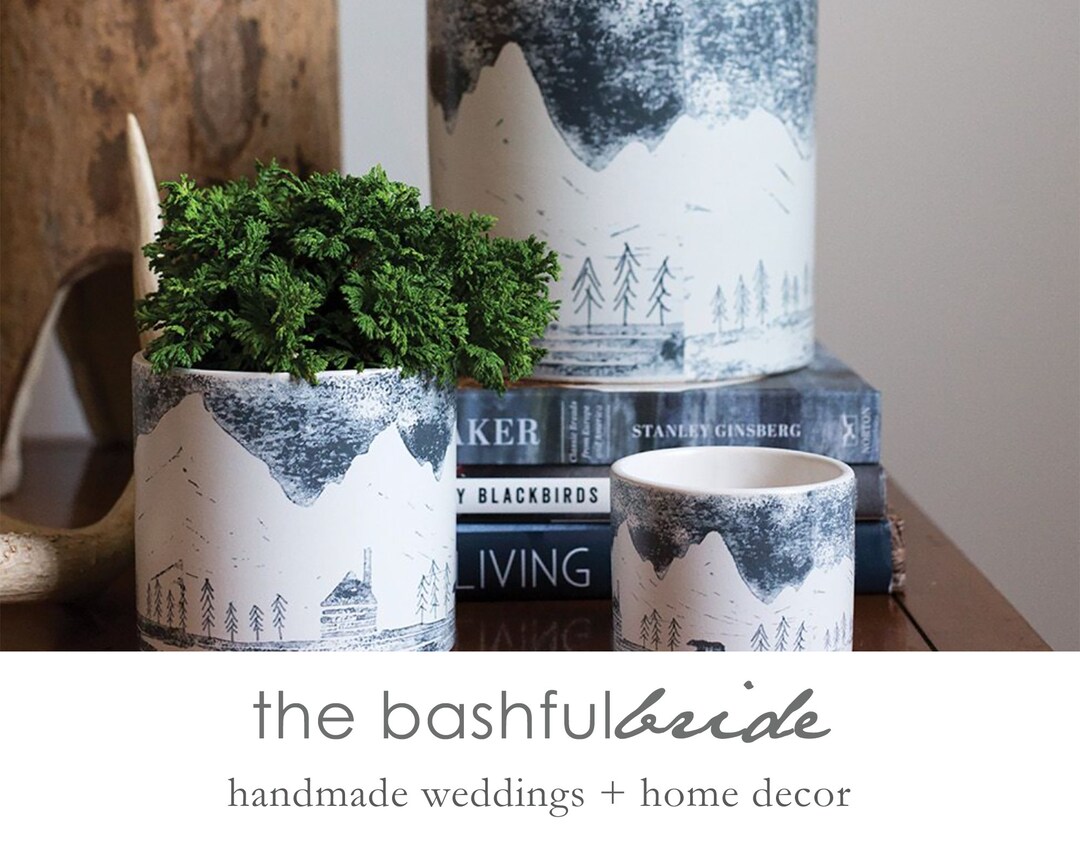 CLEARANCE, Winter Pot, Ceramic Planter,winter Ceramic Pot, Winter Pots ...