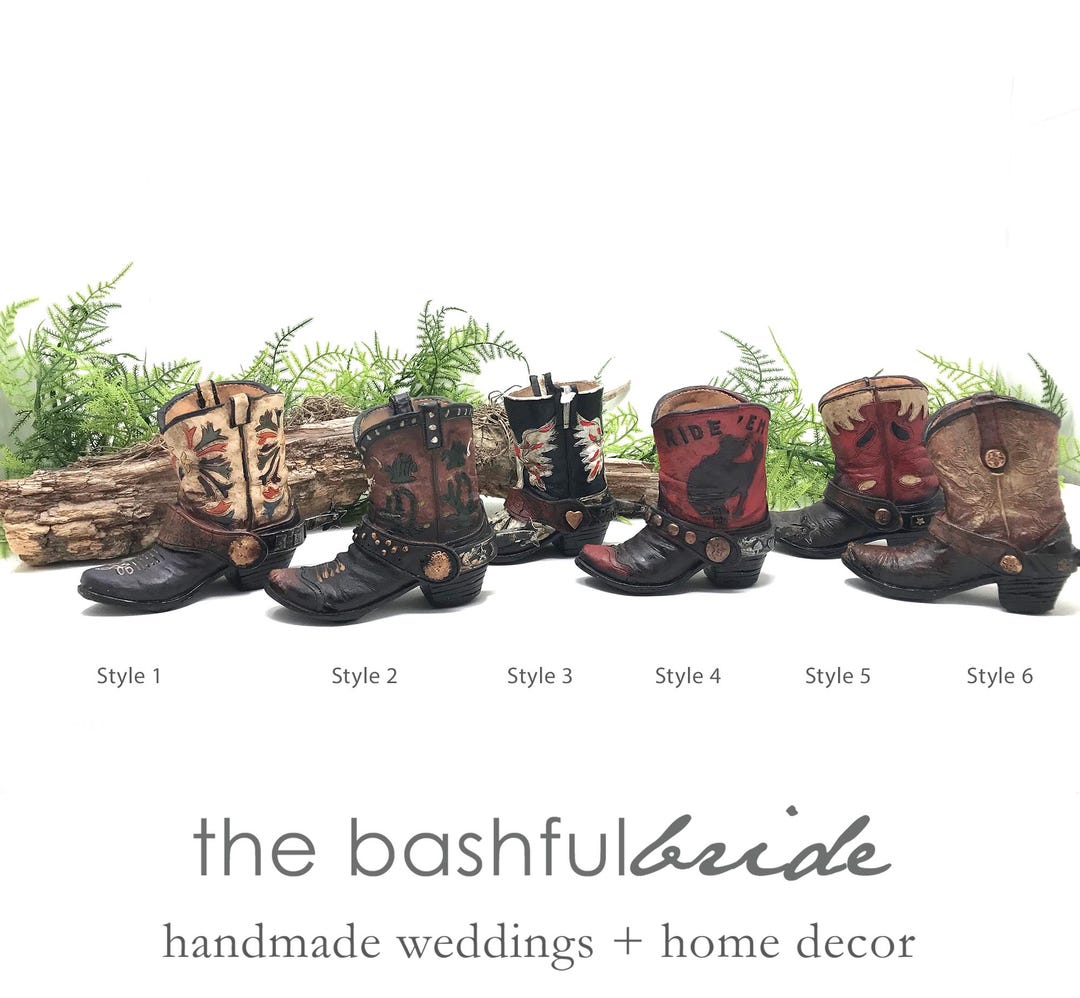 Bud Vase, Southwestern Wedding, Bud Vase, Six Styles, Cowboy Boot With ...