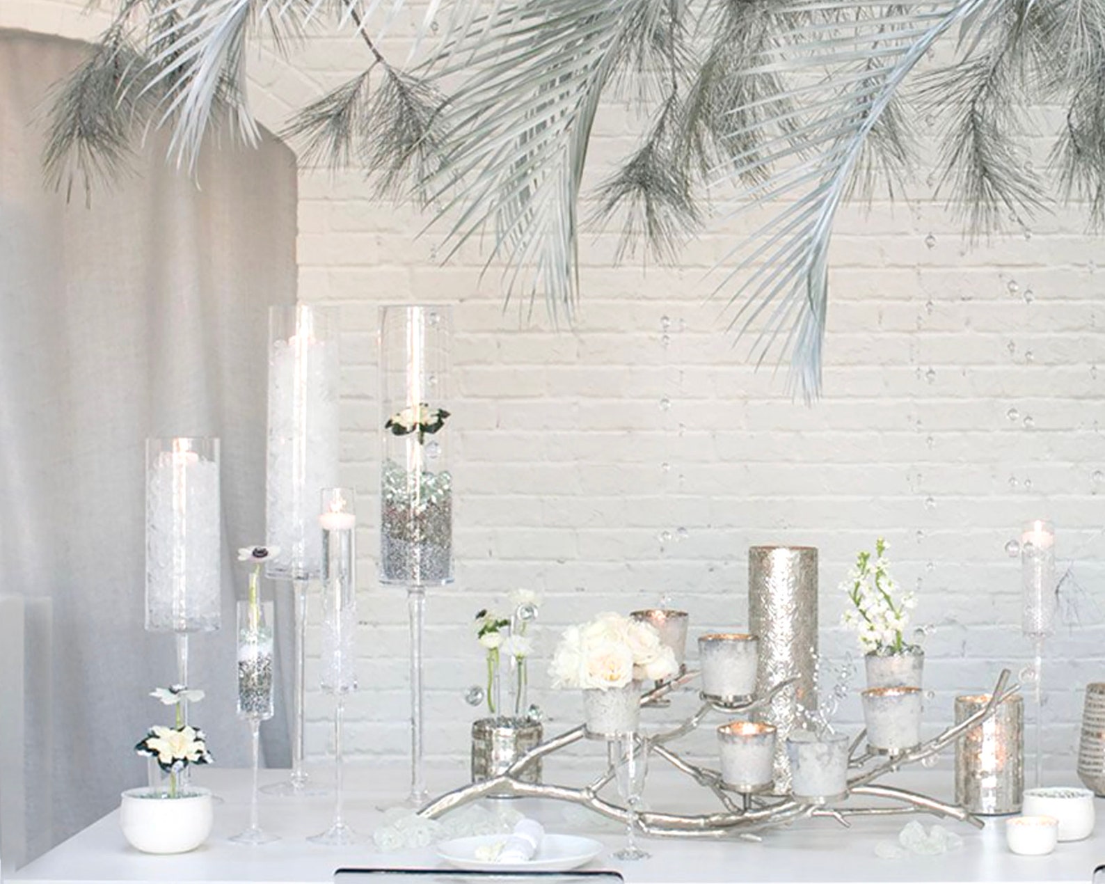 Glass Vase Tall Glass Centerpiece Large Centerpiece Elegant - Etsy