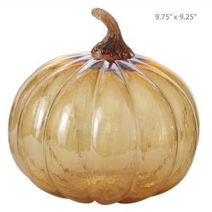Glass Pumpkin and Squash Collection, Small Centerpiece, Fall Decor ...