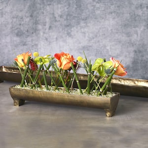 Bronze Trough Planter: Metal Garden Planter Box - Etsy