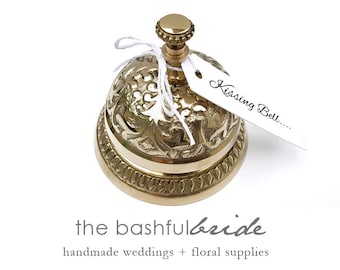 Silver Kissing Bell - Wedding Ring for a Kiss Bells - Party Favors ...