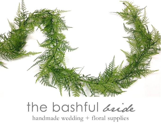 Asparagus Fern Garland, Greenery Garland, Greenery Wedding, Asparagus ...