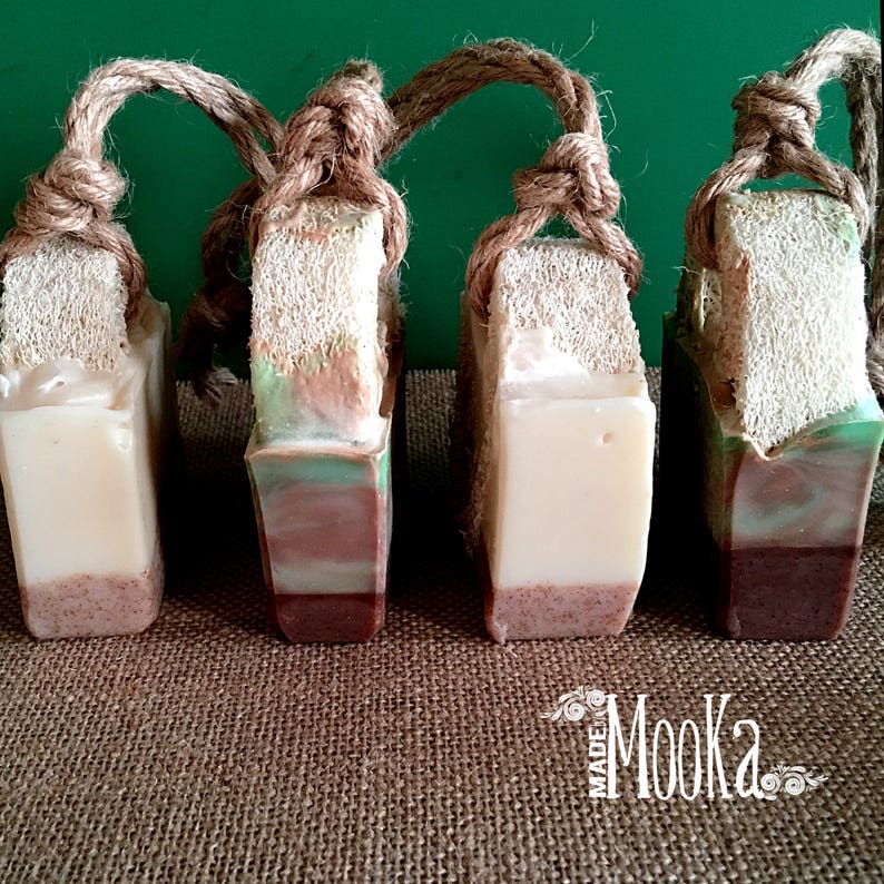 Loofah Soap On A Rope Etsy