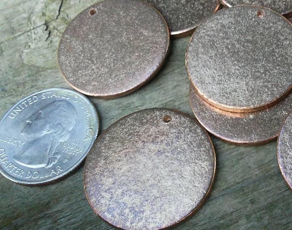 Large Bronze Circle Blanks: Metal Stamping, Jewelry Making (1.25") - Etsy