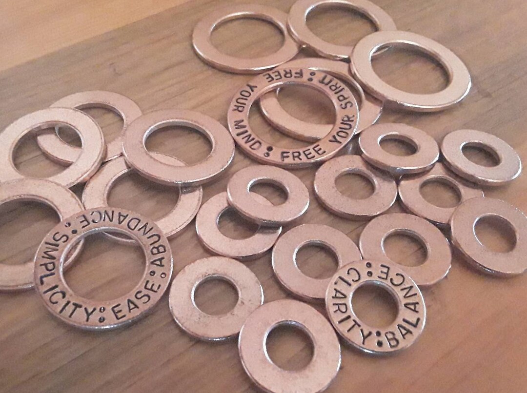 30pc, Washer Metal Stamping Blanks, Mix&match Stamping Blanks, Metal ...