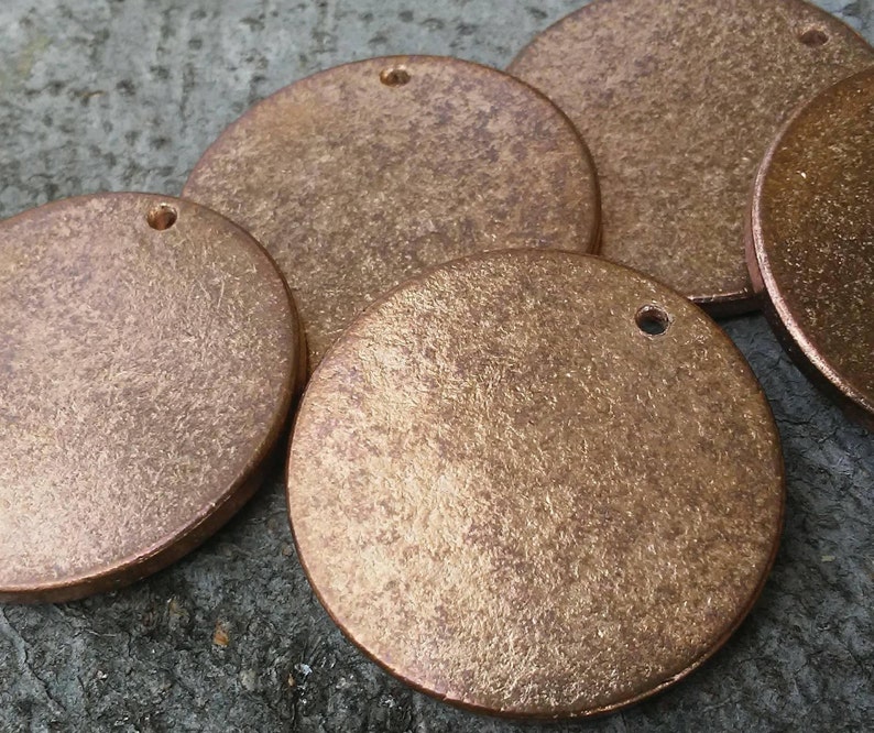 Large Bronze Circle Blanks: Metal Stamping, Jewelry Making (1.25") - Etsy