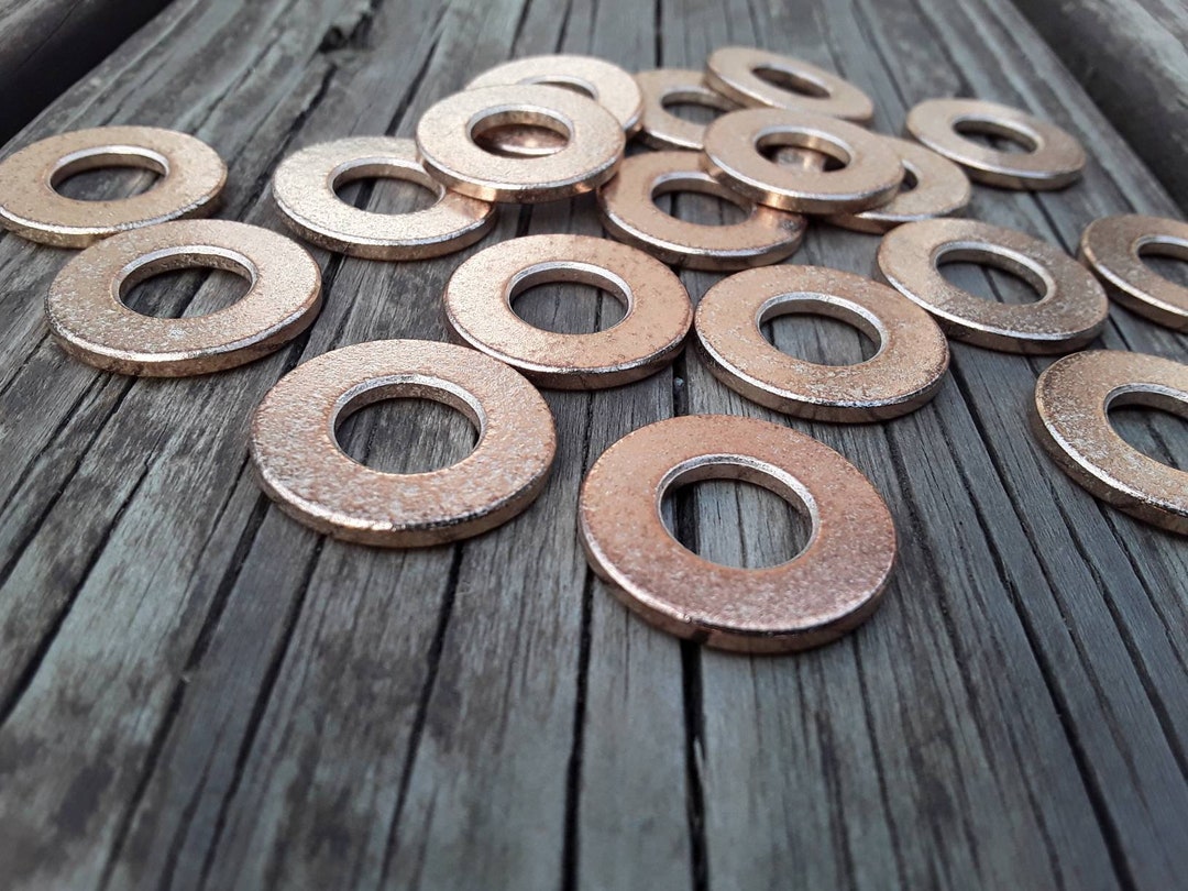 20pc, Metal Stamping Blanks, Washer Stamping Blanks, Antiqued Pure ...