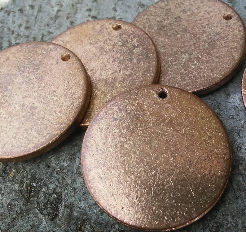 Large Bronze Circle Blanks: Metal Stamping, Jewelry Making (1.25") - Etsy