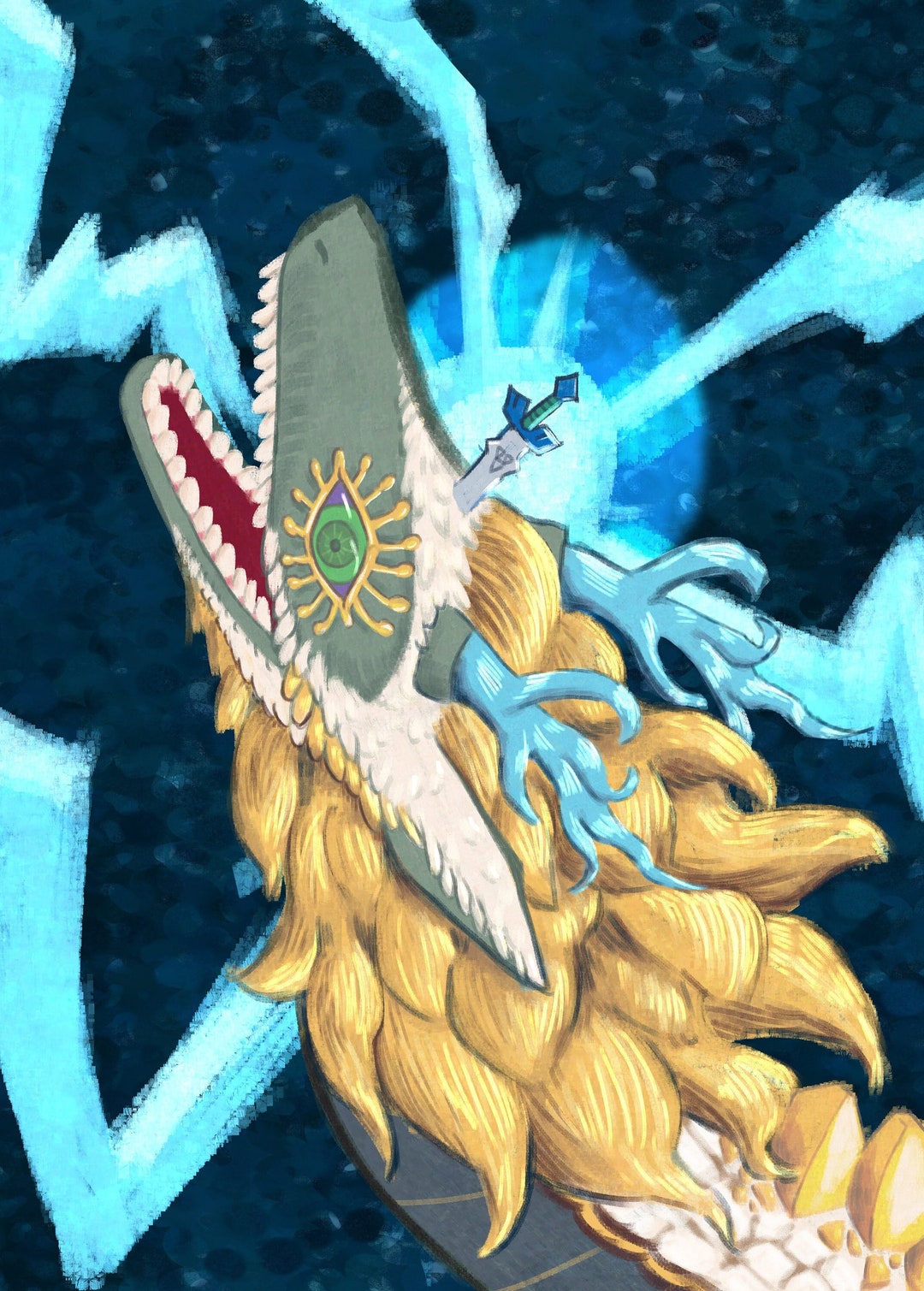 Light Dragon - Legend of Zelda Art Print - Etsy