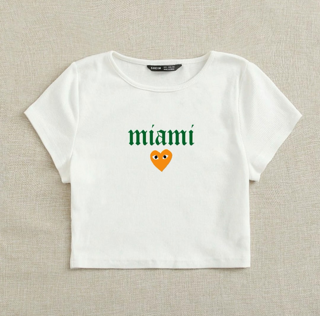 Custom College Apparel Heart Patch Fitted Baby Tee Custom College ...