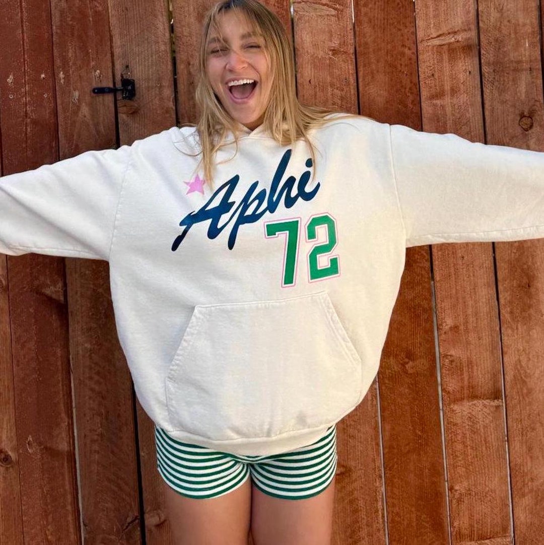 Custom Sorority Sweatshirt / Chi Omega Star Hoodie / Gamma Phi Crewneck ...