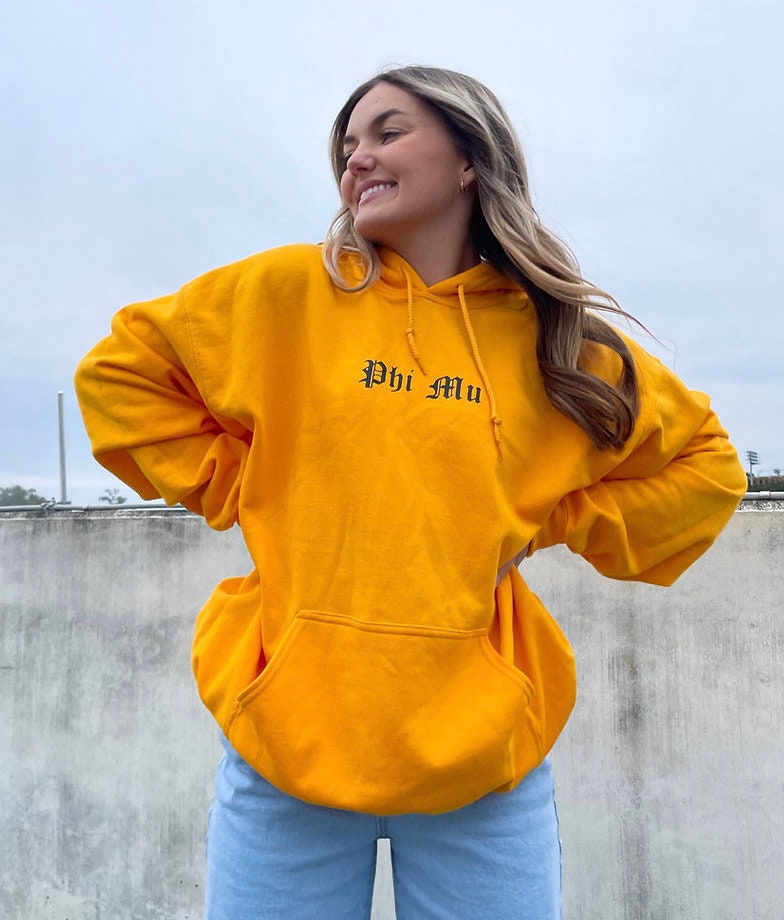 Custom Sorority Greek Smiley Face Hoodie Chi Omega Phi Mu Custom Chi ...