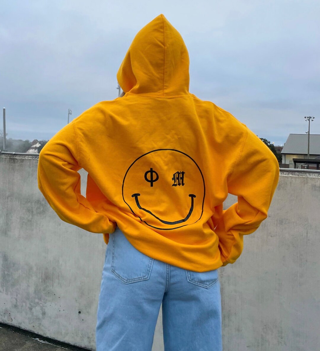 Custom Sorority Greek Smiley Face Hoodie Chi Omega Phi Mu Custom Chi ...