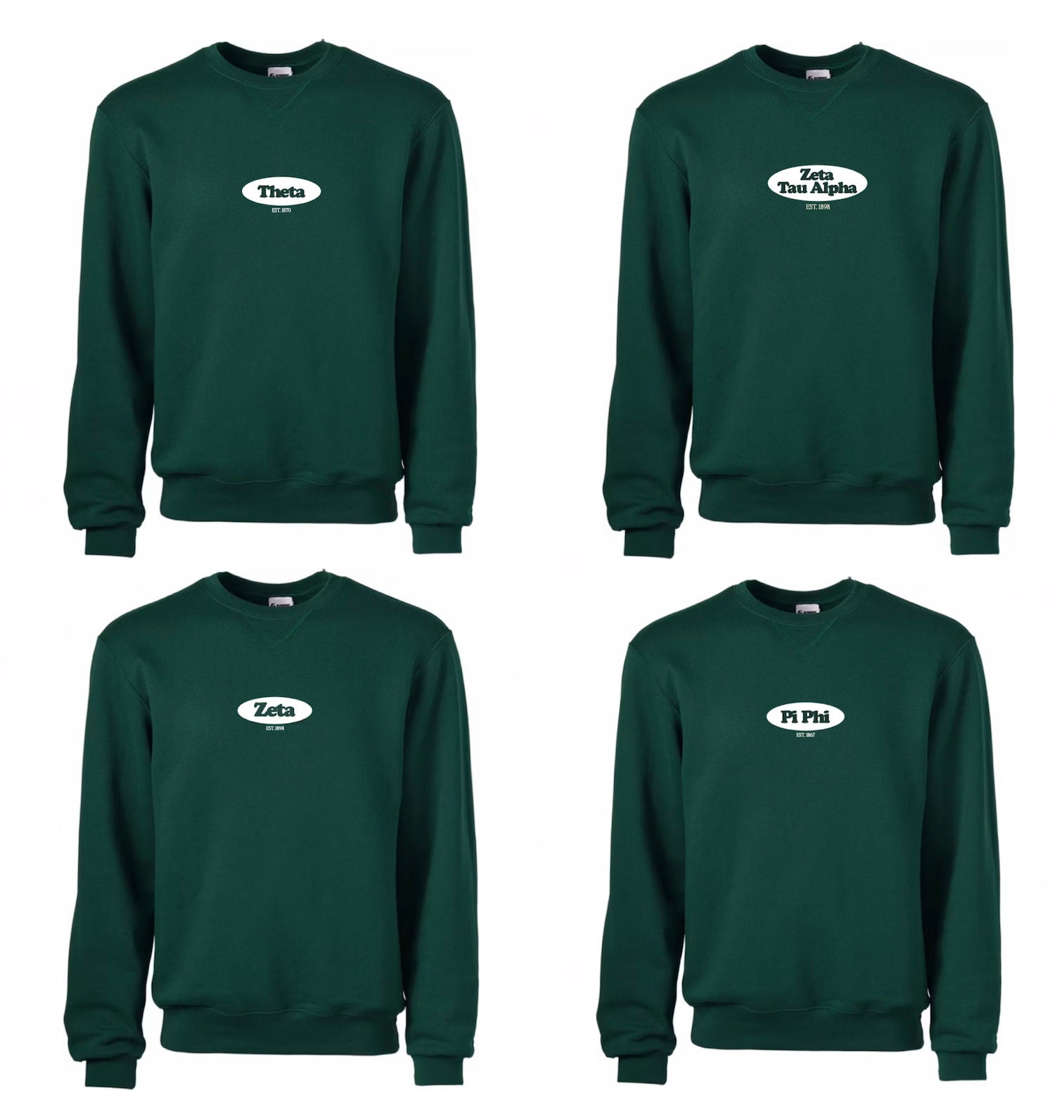 Custom Sorority Sweatshirt / Kappa Delta Crewneck / Zeta Tau Alpha ...