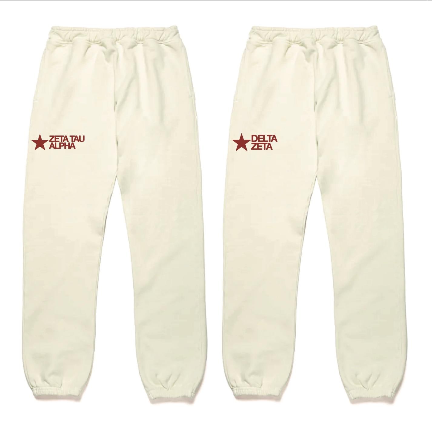 Custom Sorority Star Sweatpants / Zeta Tau Alpha / Gamma Phi Sweat Set ...