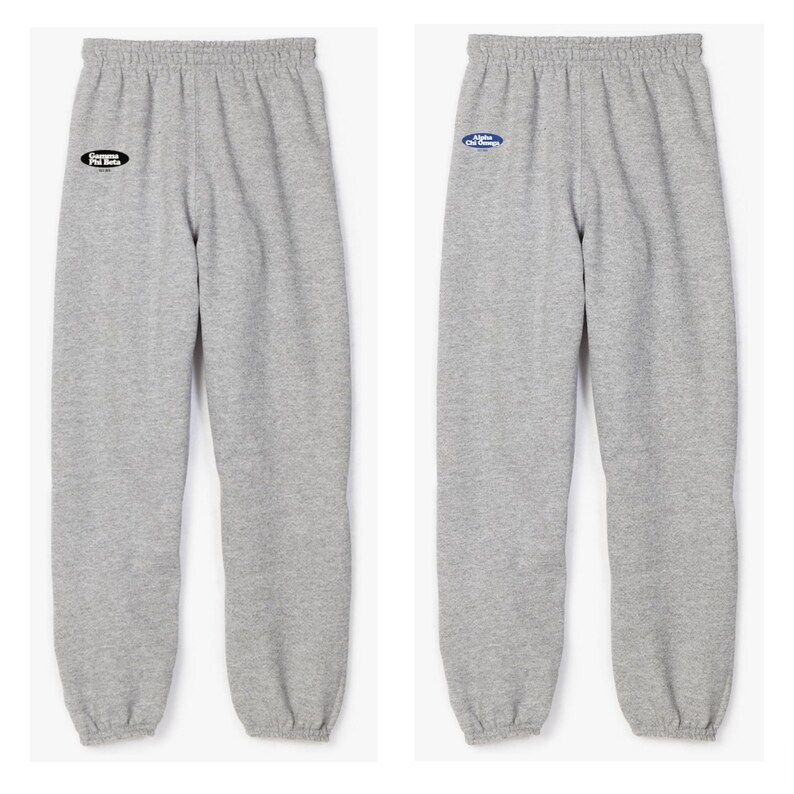 Custom Sorority Sweatpants / Chi Omega Sweats / Zeta Tau Alpha / Gamma ...