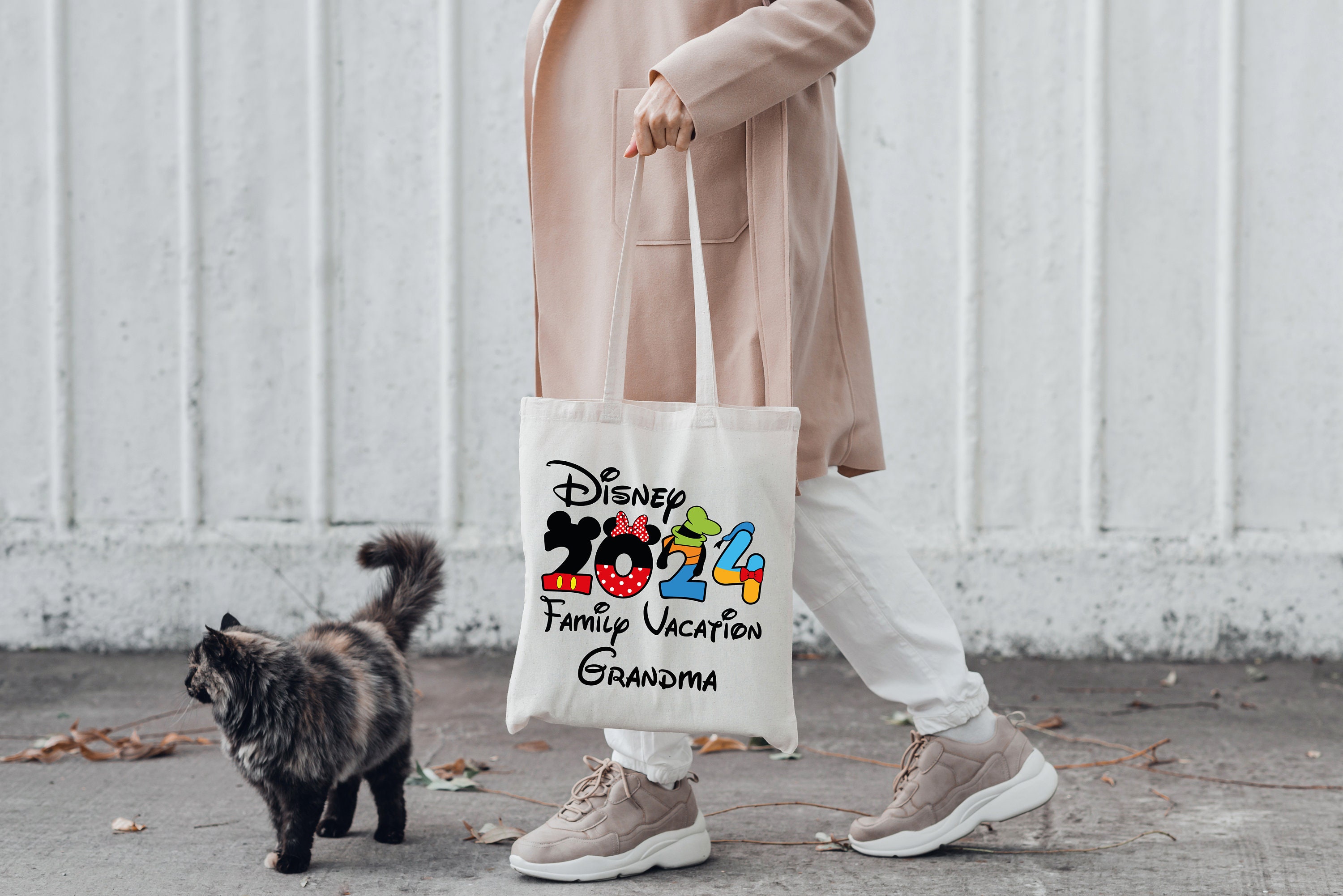 Custom Disney Tote Bag, Personalized Disney Bag, Disneyland Tote Bag ...